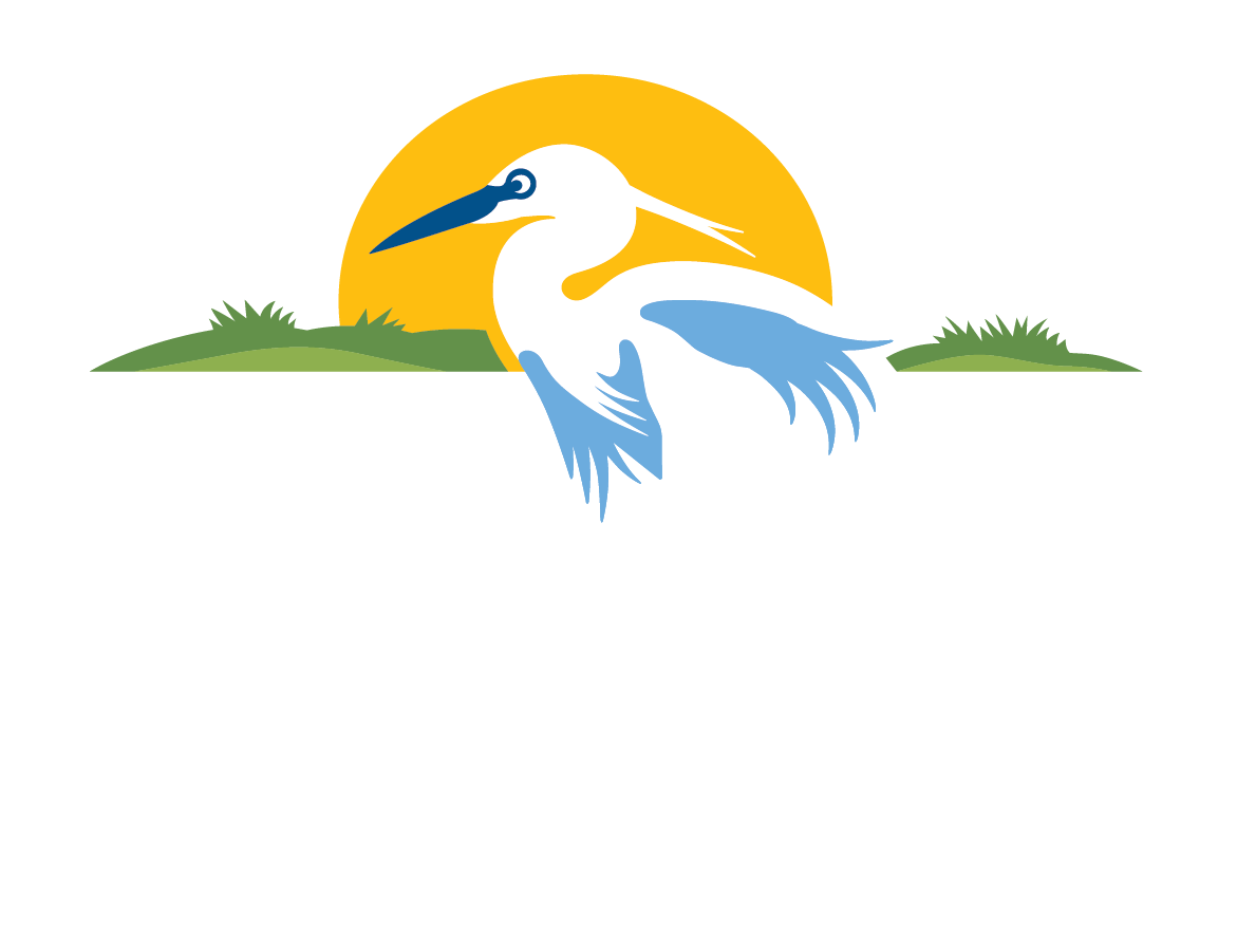 Lake County, FL Logo - 4 Color, White Lettering, White Bird, No Tag (PNG)