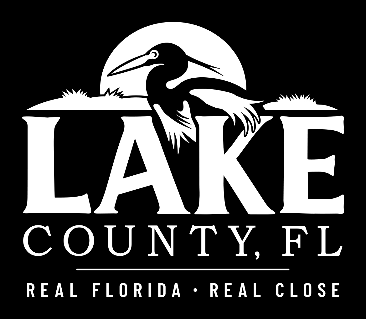 Lake County, FL Logo - 1 Color, Solid White (JPG)