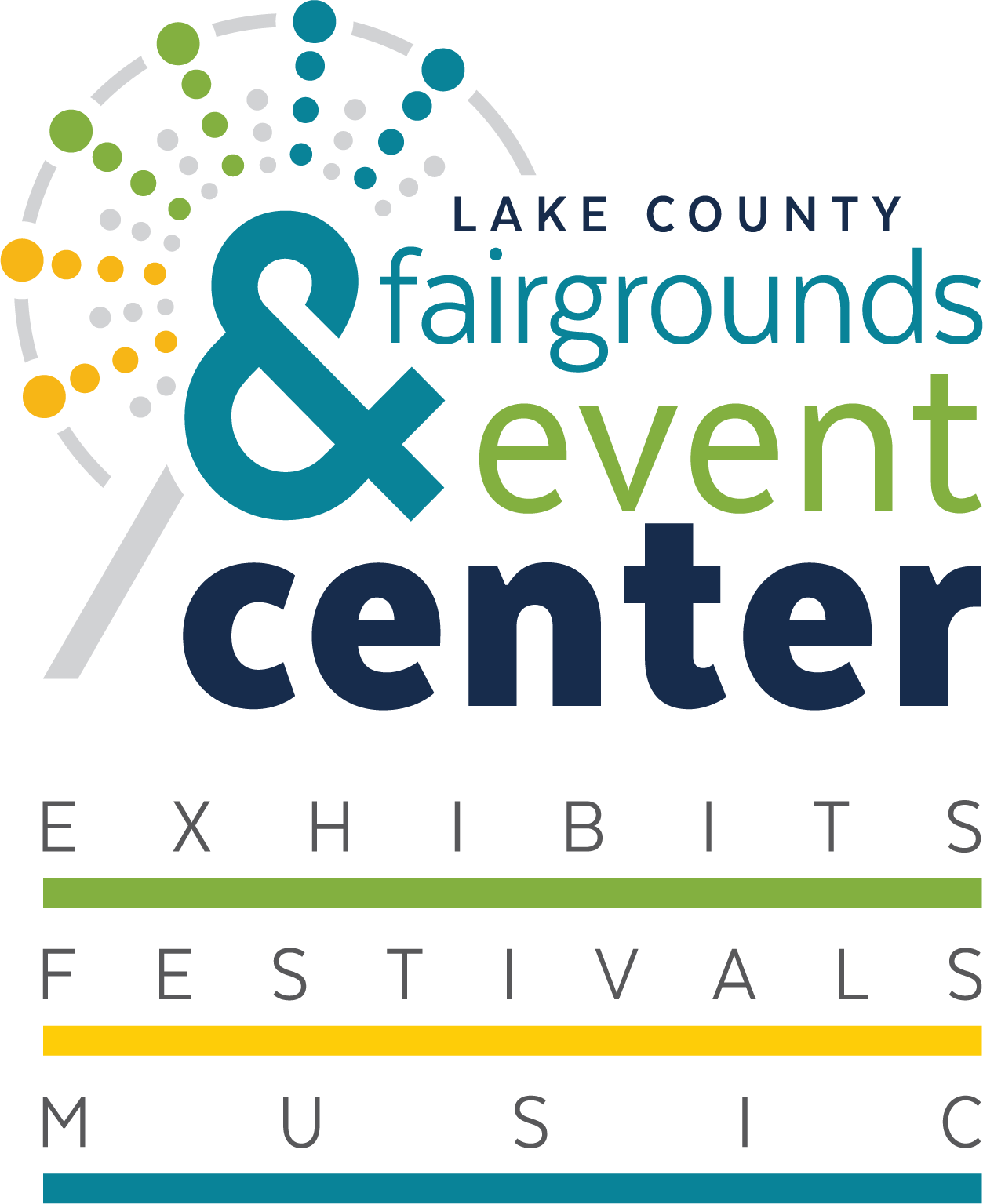 Fairgrounds & Event Center Logo - Color, vertical (PNG)